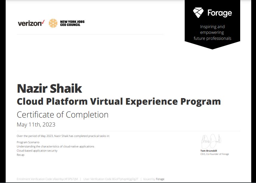 Nazir Shaik on LinkedIn: #forage #certification #kluniversity Nazir Shaik on LinkedIn: #forage #certification #kluniversity
