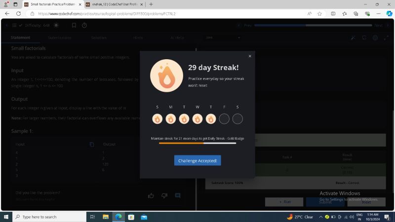 Sneha Kaushik on LinkedIn: #day29 #codechef #codingjourney #java #dsa # ... Sneha Kaushik on LinkedIn: #day29 #codechef #codingjourney #java #dsa # ...