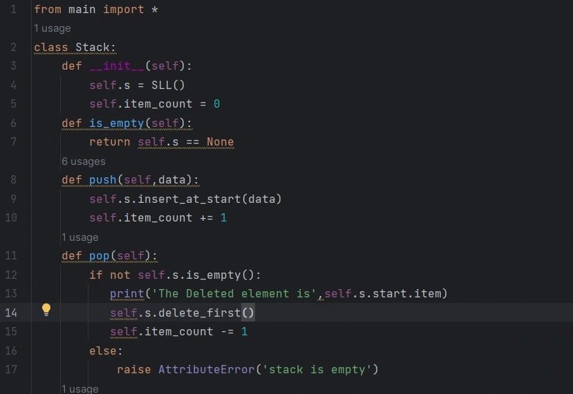 Sahitya Tyagi on LinkedIn: A version of stack using Singly Linked List ... Sahitya Tyagi on LinkedIn: A version of stack using Singly Linked List ...