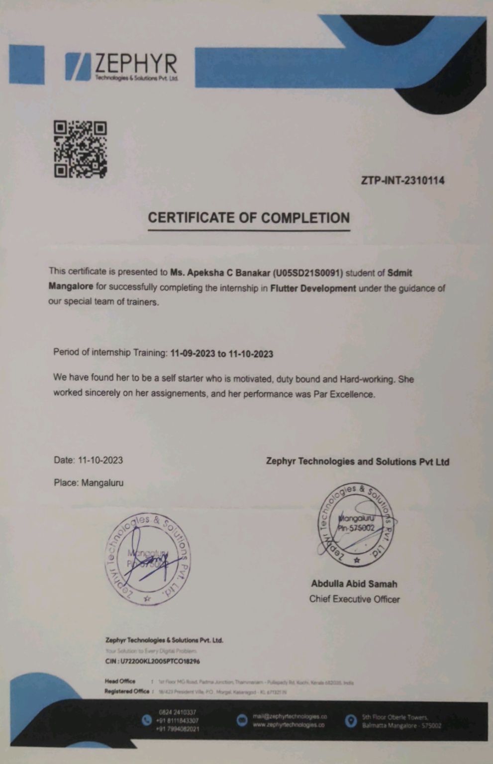 Hello connections I recently completed an Application Development ... Hello connections I recently completed an Application Development ...