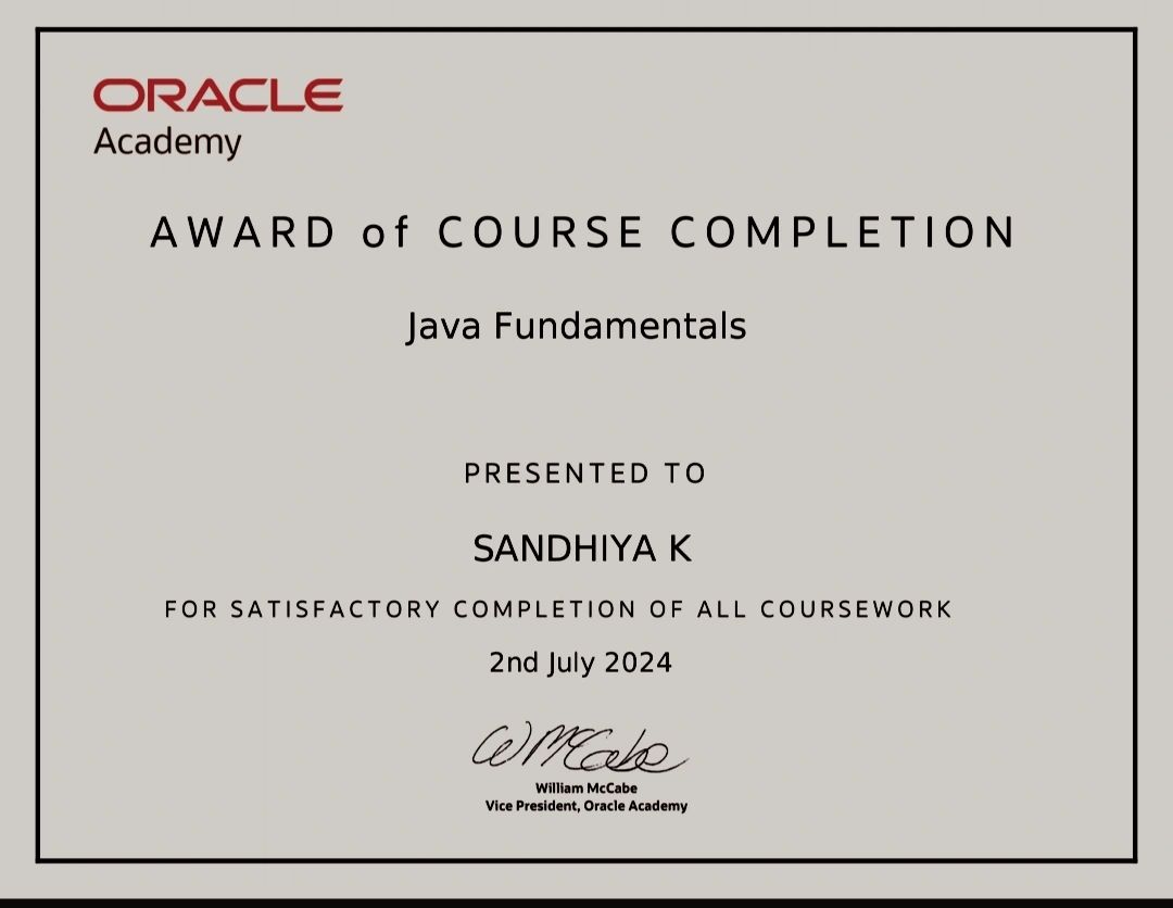 SANDHIYA K on LinkedIn: I'm happy to share that I've successfully ... SANDHIYA K on LinkedIn: I'm happy to share that I've successfully ...