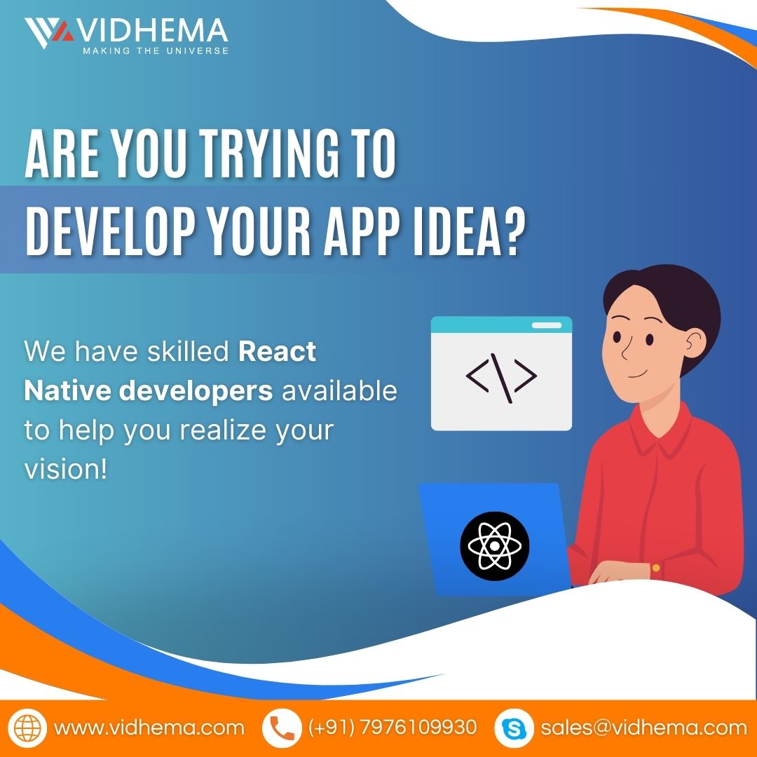 Vidhema Technologies on LinkedIn: #react #reactnative # ... Vidhema Technologies on LinkedIn: #react #reactnative # ...