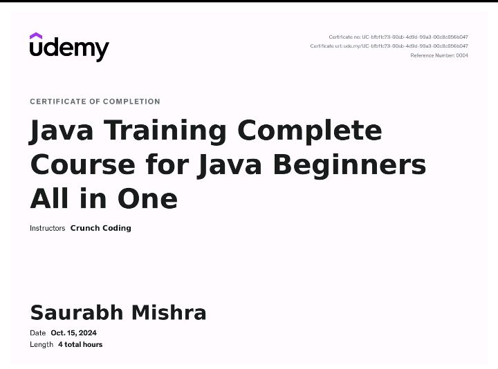 Saurabh Mishra on LinkedIn: #java #programming #coding #learning # ... Saurabh Mishra on LinkedIn: #java #programming #coding #learning # ...