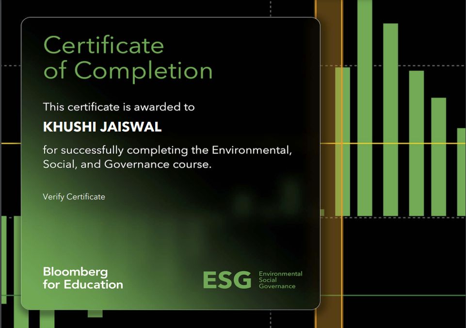 Khushi Jaiswal on LinkedIn: #esg #resilience #ongoingeducation Khushi Jaiswal on LinkedIn: #esg #resilience #ongoingeducation
