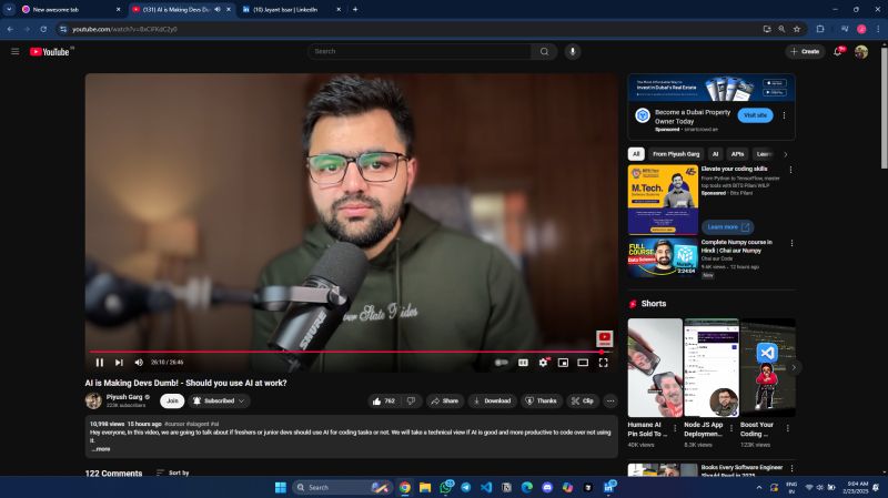 Saw this amazing video from Piyush Garg, looks like i been doing some ... Saw this amazing video from Piyush Garg, looks like i been doing some ...