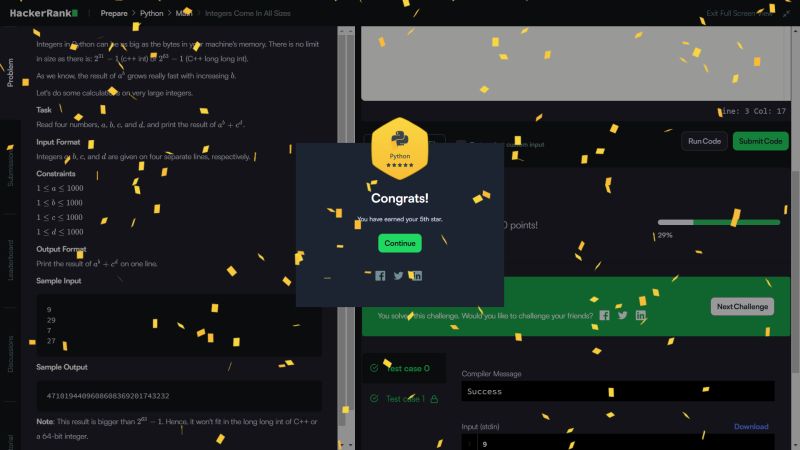 Uttam Kumar on LinkedIn: #python #coding #achievement #hackerrank # ... Uttam Kumar on LinkedIn: #python #coding #achievement #hackerrank # ...