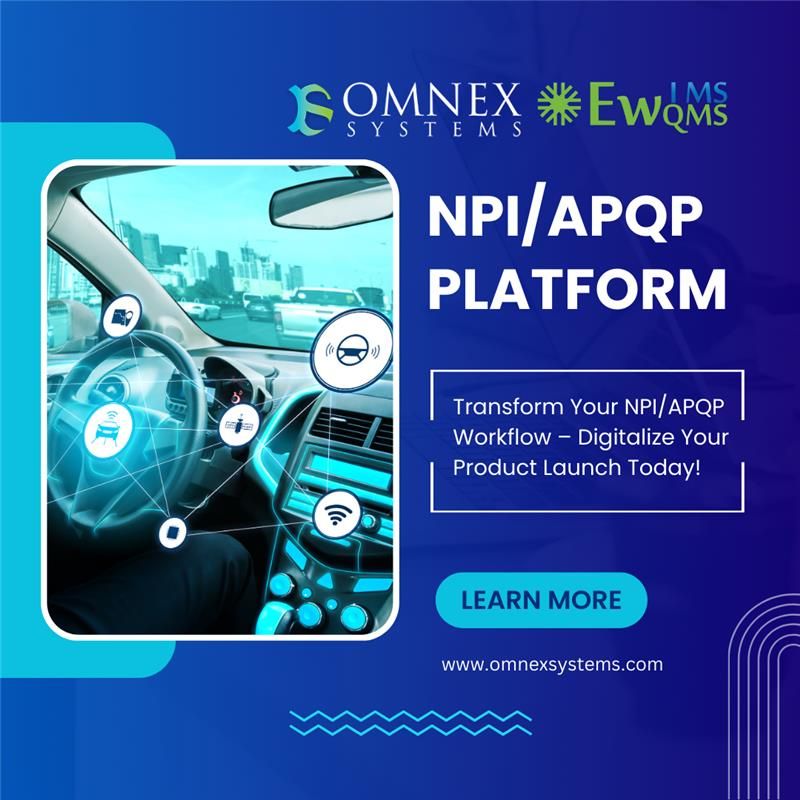 Omnex Systems Europe on LinkedIn: #productlaunch #newproduct #npi #apqp ... Omnex Systems Europe on LinkedIn: #productlaunch #newproduct #npi #apqp ...