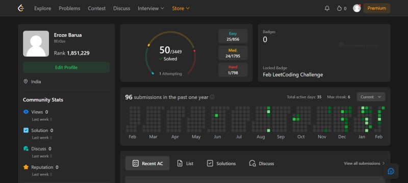 #leetcode #machinelearning #codingjourney #levelup | Eroze Barua #leetcode #machinelearning #codingjourney #levelup | Eroze Barua