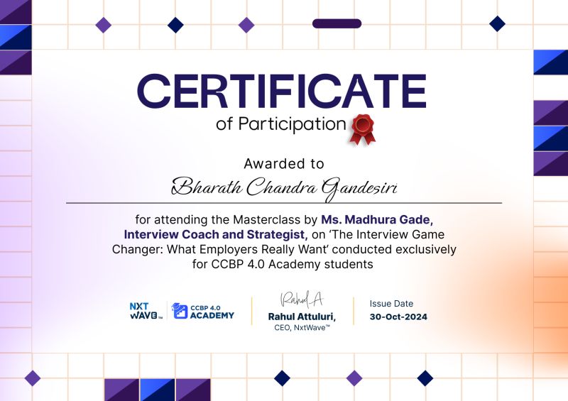 Bharath chandra Gandesiri posted on LinkedIn Bharath chandra Gandesiri posted on LinkedIn
