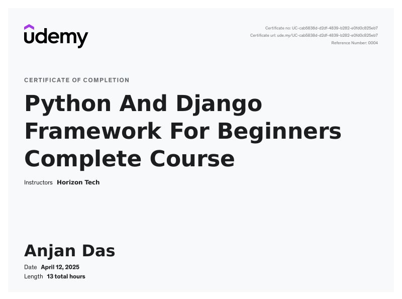 #python #django #webdevelopment #learningjourney #udemy #certificate ... #python #django #webdevelopment #learningjourney #udemy #certificate ...