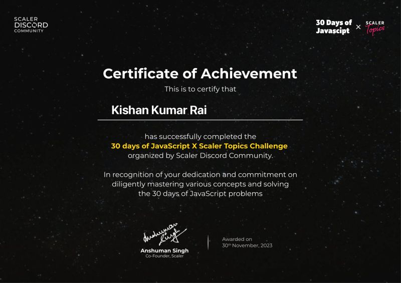 Kishan Kumar Rai on LinkedIn: #javascript #codingchallenge ... Kishan Kumar Rai on LinkedIn: #javascript #codingchallenge ...