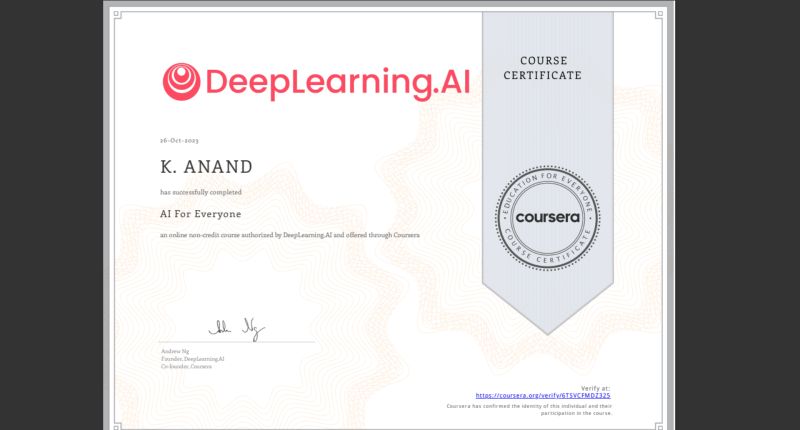 Anand Kumar on LinkedIn: Excited to announce that I’ve completed the ... Anand Kumar on LinkedIn: Excited to announce that I’ve completed the ...
