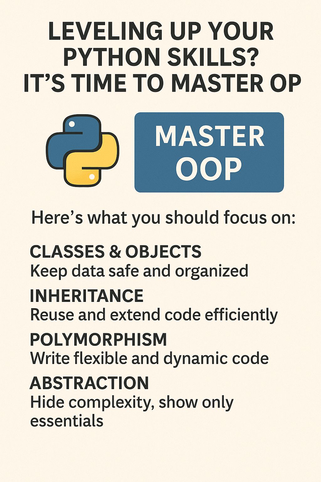 Master OOP in Python for cleaner, reusable code | Ahmed Emon posted on ... Master OOP in Python for cleaner, reusable code | Ahmed Emon posted on ...