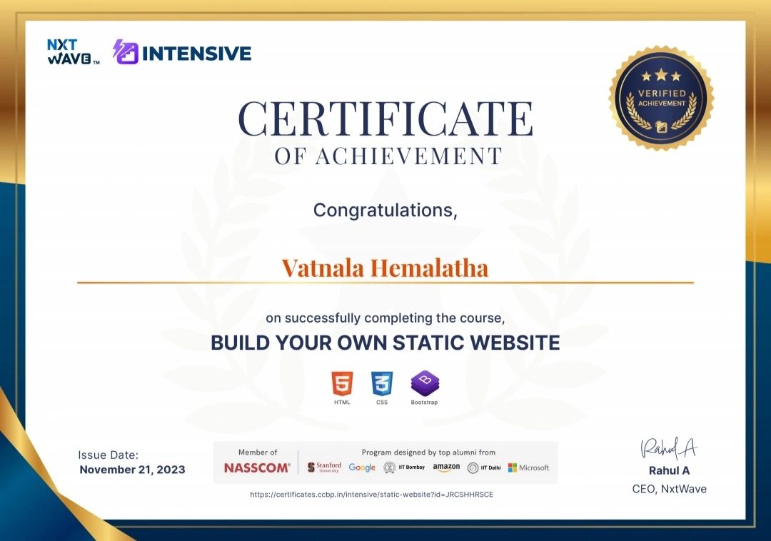 Hemalatha Vatnala on LinkedIn: #html #css #bootstrap #nxtwave # ... Hemalatha Vatnala on LinkedIn: #html #css #bootstrap #nxtwave # ...