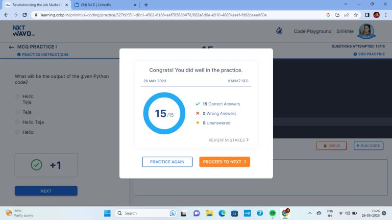 Srilikhie Dadi on LinkedIn: #python #pythonprogramming #pythoncode #mcq ... Srilikhie Dadi on LinkedIn: #python #pythonprogramming #pythoncode #mcq ...
