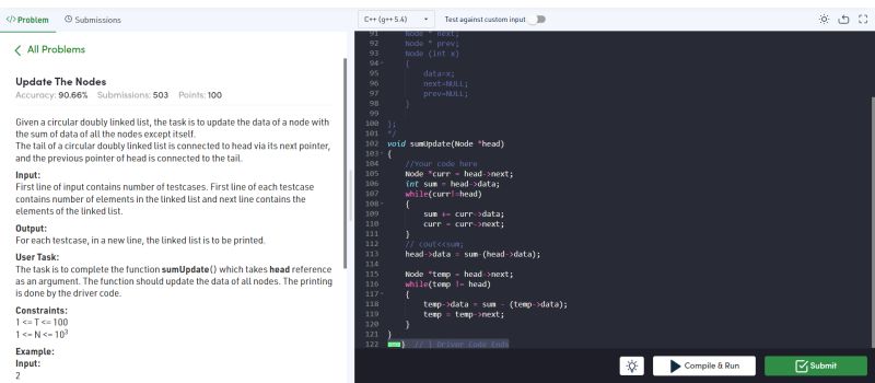 sonu kumar on LinkedIn: #100daysofcode #linkedlists #problemsolving #c ... sonu kumar on LinkedIn: #100daysofcode #linkedlists #problemsolving #c ...