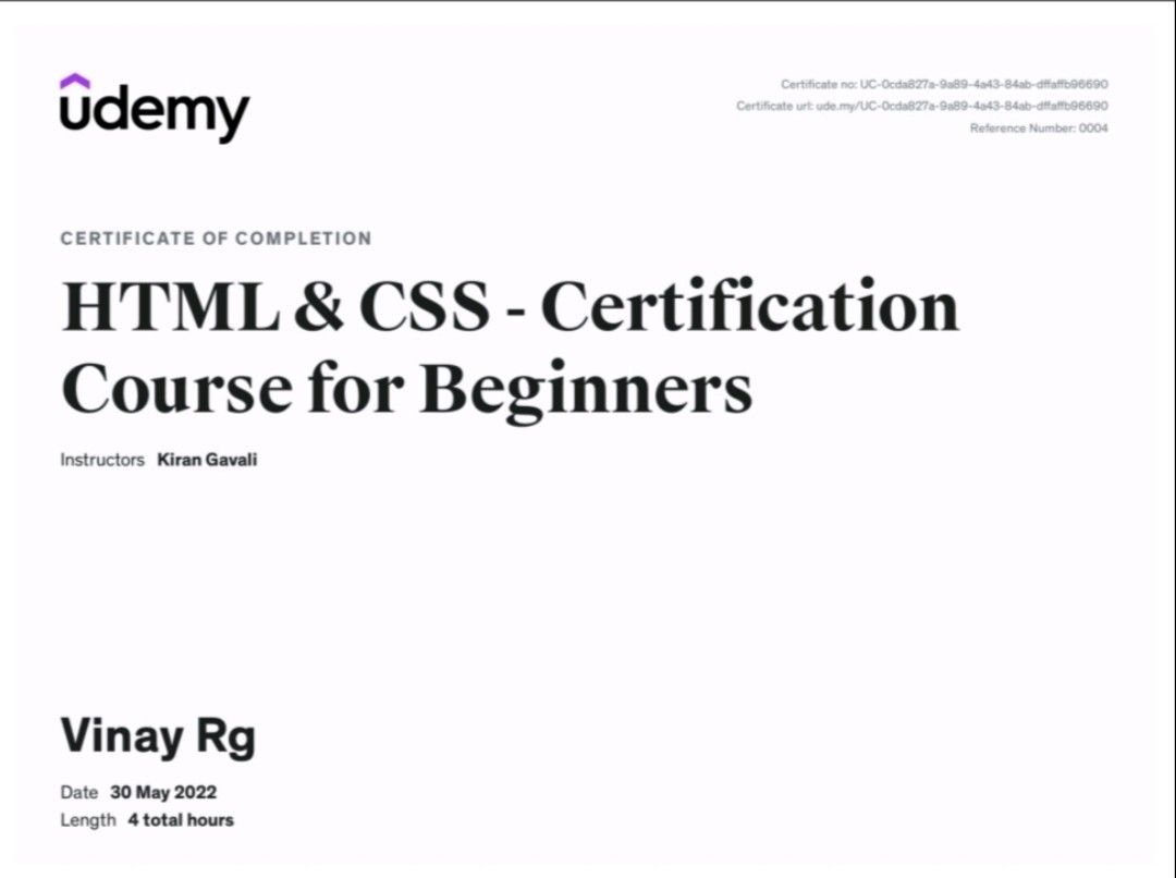 #udemy #webdevelopment #html #css | Vinay RG #udemy #webdevelopment #html #css | Vinay RG
