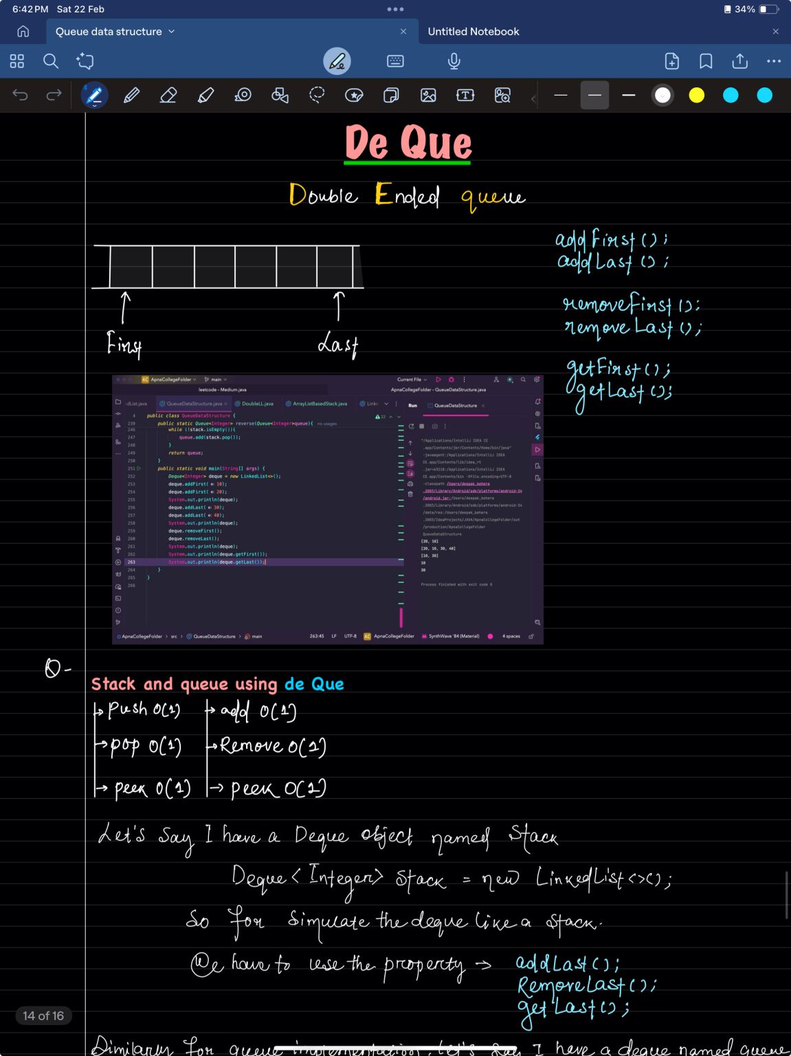 #dsa #java #deque #stack #apnacollege #codingjourney #datastructures ... #dsa #java #deque #stack #apnacollege #codingjourney #datastructures ...