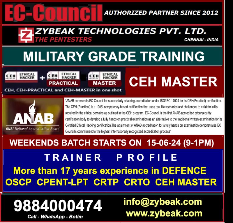 Zybeak Technologies offers Cybersecurity Trainings | ZYBEAK ... Zybeak Technologies offers Cybersecurity Trainings | ZYBEAK ...