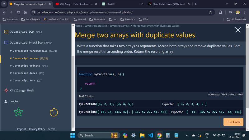 Abhishek Tiwari on LinkedIn: #dsa #javascript #codingjourney Abhishek Tiwari on LinkedIn: #dsa #javascript #codingjourney