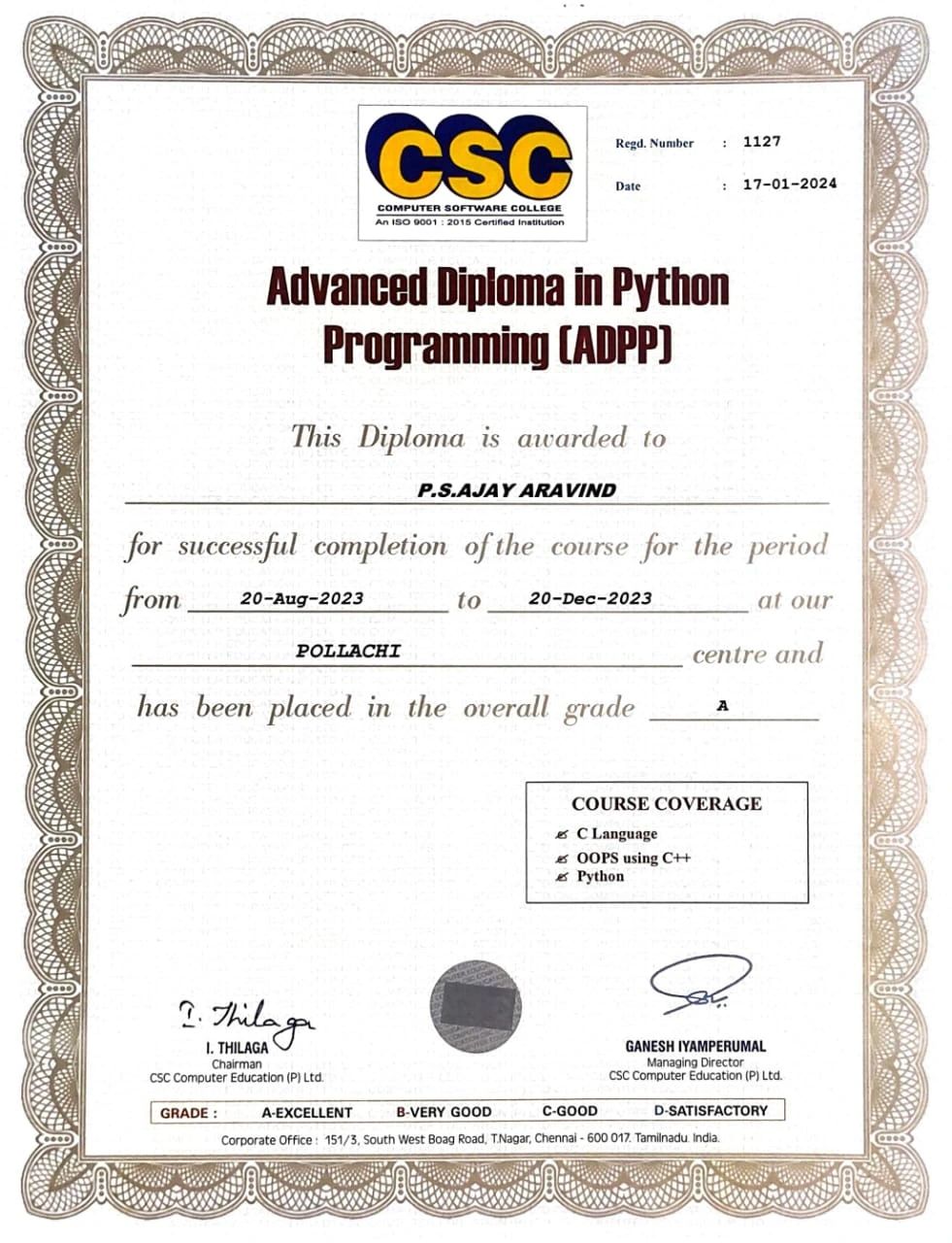 P.s. Ajay Aravind on LinkedIn: #python #programming # ... P.s. Ajay Aravind on LinkedIn: #python #programming # ...