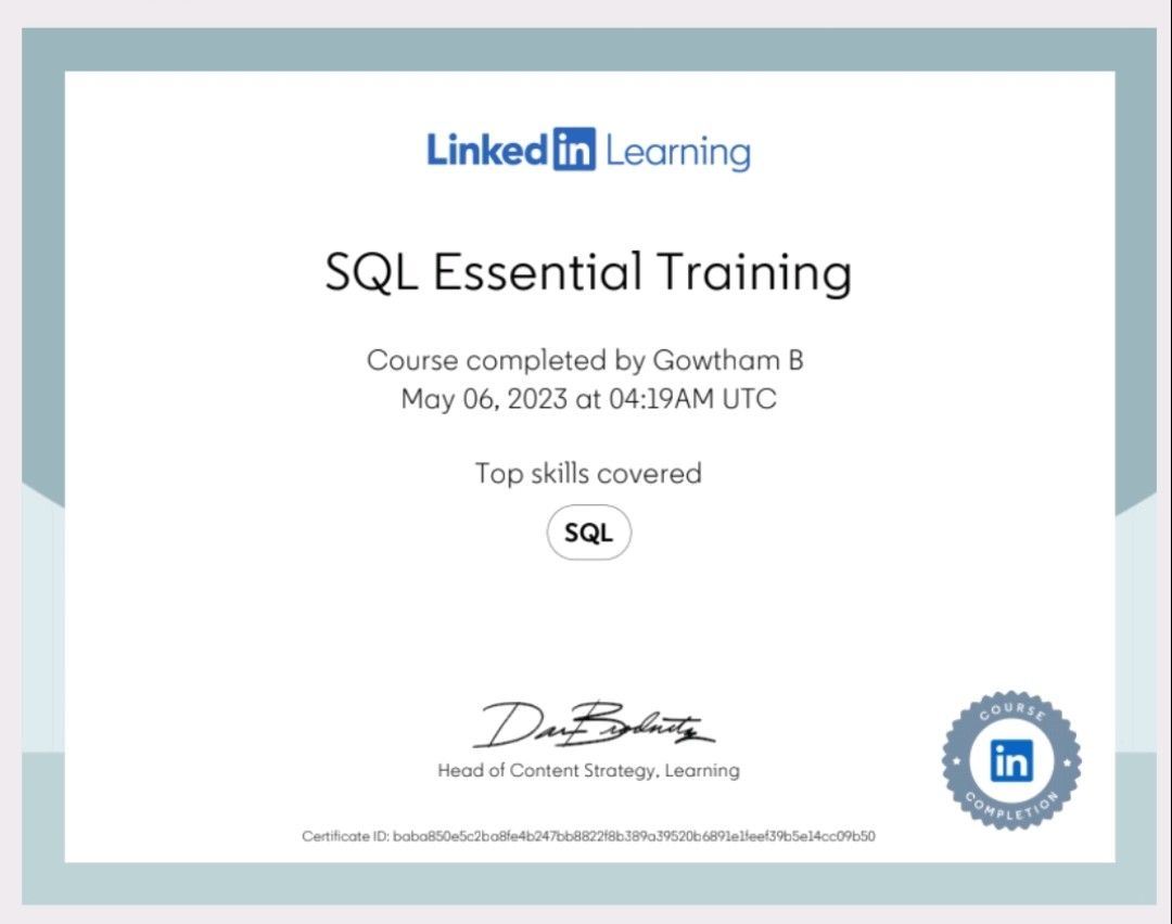 Gowtham B on LinkedIn: #sql #training #sql #fundamentals #technology # ... Gowtham B on LinkedIn: #sql #training #sql #fundamentals #technology # ...