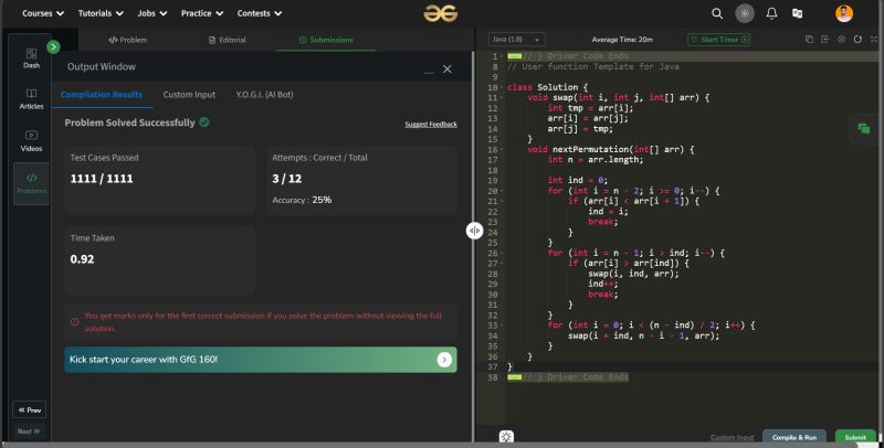 Harshit Patle on LinkedIn: #codingjourney #problemsolving # ... Harshit Patle on LinkedIn: #codingjourney #problemsolving # ...