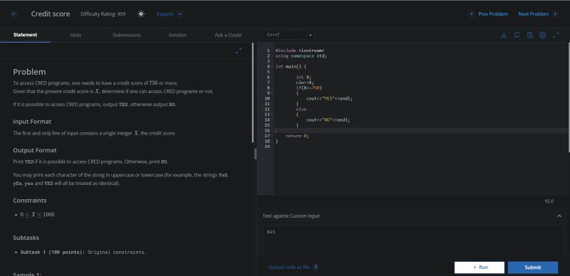 SUSHMITHA V on LinkedIn: #codechef SUSHMITHA V on LinkedIn: #codechef