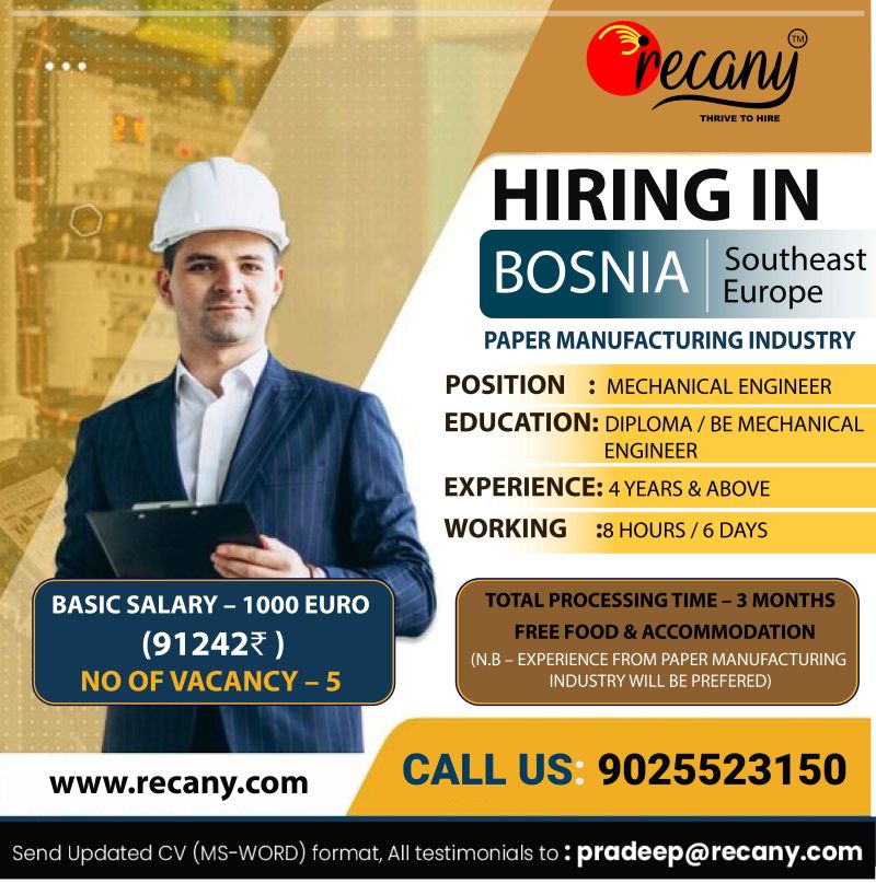 Pradeep Kumar Padhi on LinkedIn: Hiring for Bosnia Pradeep Kumar Padhi on LinkedIn: Hiring for Bosnia