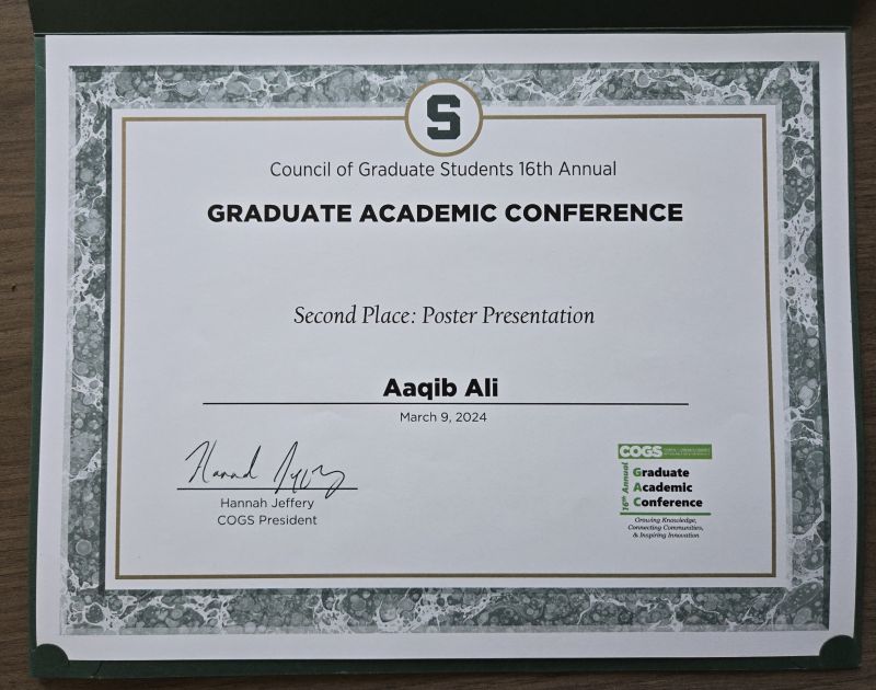 Aaqib Ali on LinkedIn: Poster presentation at the annual graduate ... Aaqib Ali on LinkedIn: Poster presentation at the annual graduate ...