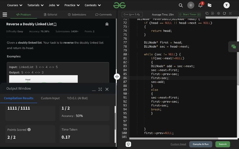 #100daysofcode #day54 #geeksforgeeks #codingchallenge #100daysofcode ... #100daysofcode #day54 #geeksforgeeks #codingchallenge #100daysofcode ...