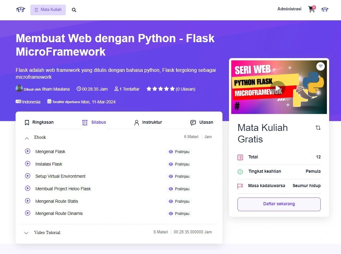 Ilham maulana on LinkedIn: Membuat Web dengan python - Flask ... Ilham maulana on LinkedIn: Membuat Web dengan python - Flask ...