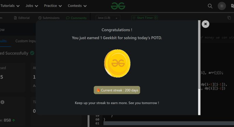#codingjourney #gfgchallenge #365daysahead #consistency # ... #codingjourney #gfgchallenge #365daysahead #consistency # ...