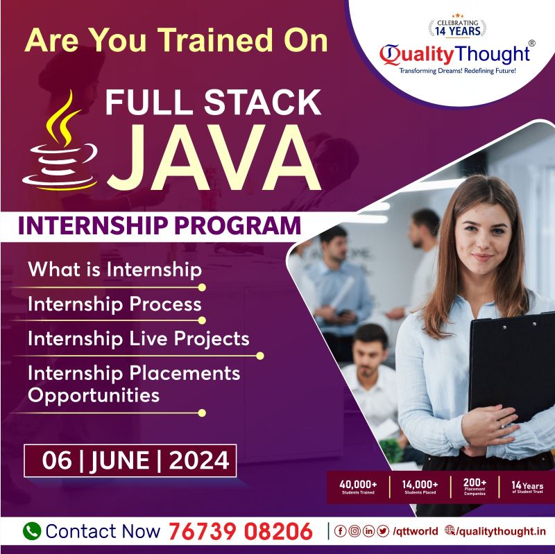 Quality Thought Infosystems on LinkedIn: #java #javaprogram # ... Quality Thought Infosystems on LinkedIn: #java #javaprogram # ...