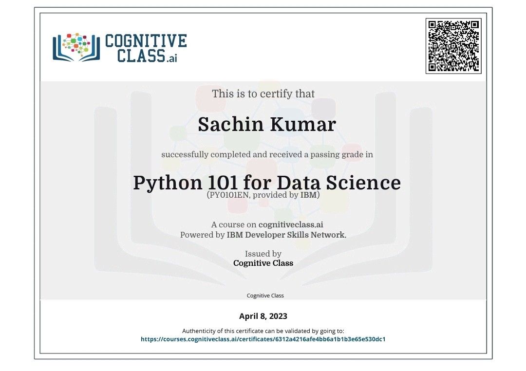 Sachin Kumar on LinkedIn: #pythonprogramming #datascience #cognizant Sachin Kumar on LinkedIn: #pythonprogramming #datascience #cognizant