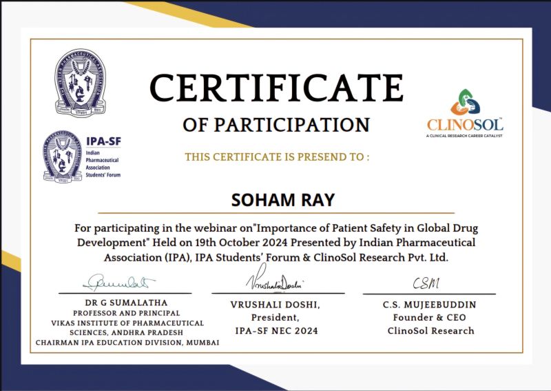 Soham Ray on LinkedIn: I recently had the opportunity to participate in ... Soham Ray on LinkedIn: I recently had the opportunity to participate in ...