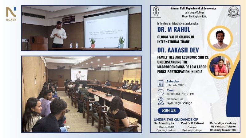 NCAER Faculty Aakash Dev made a presentation on 'Family Ties & Economic ... NCAER Faculty Aakash Dev made a presentation on 'Family Ties & Economic ...