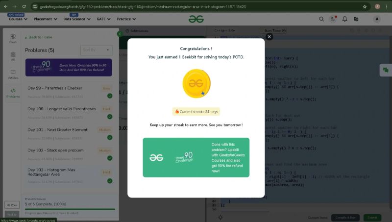 #gfg160 #geekstreak2025 #geekstreak2024 #geeksforgeeks #dsa | Abhishek ... #gfg160 #geekstreak2025 #geekstreak2024 #geeksforgeeks #dsa | Abhishek ...