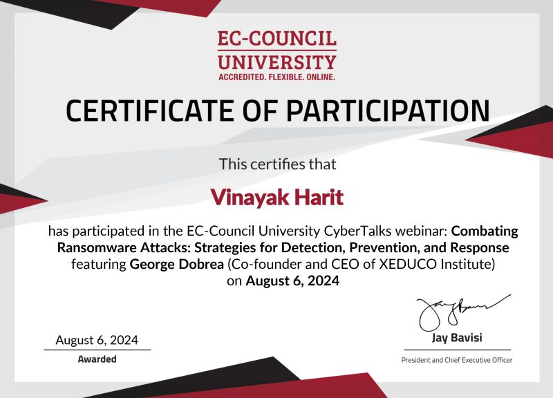 Vinayak Harit on LinkedIn: I’m happy to share that I recently ... Vinayak Harit on LinkedIn: I’m happy to share that I recently ...