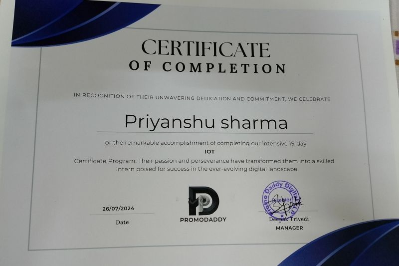 Priyanshu Sharma on LinkedIn: #iot #internship #learning #technology # ... Priyanshu Sharma on LinkedIn: #iot #internship #learning #technology # ...