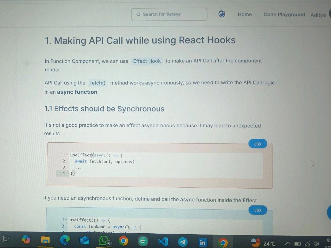 Api Calls Using React Hooks.. NxtWave React | Aditya Chakote Api Calls Using React Hooks.. NxtWave React | Aditya Chakote