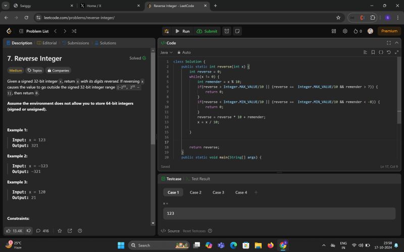 Sidhant Singh on LinkedIn: #leetcode #codingchallenge #reverseinteger # ... Sidhant Singh on LinkedIn: #leetcode #codingchallenge #reverseinteger # ...