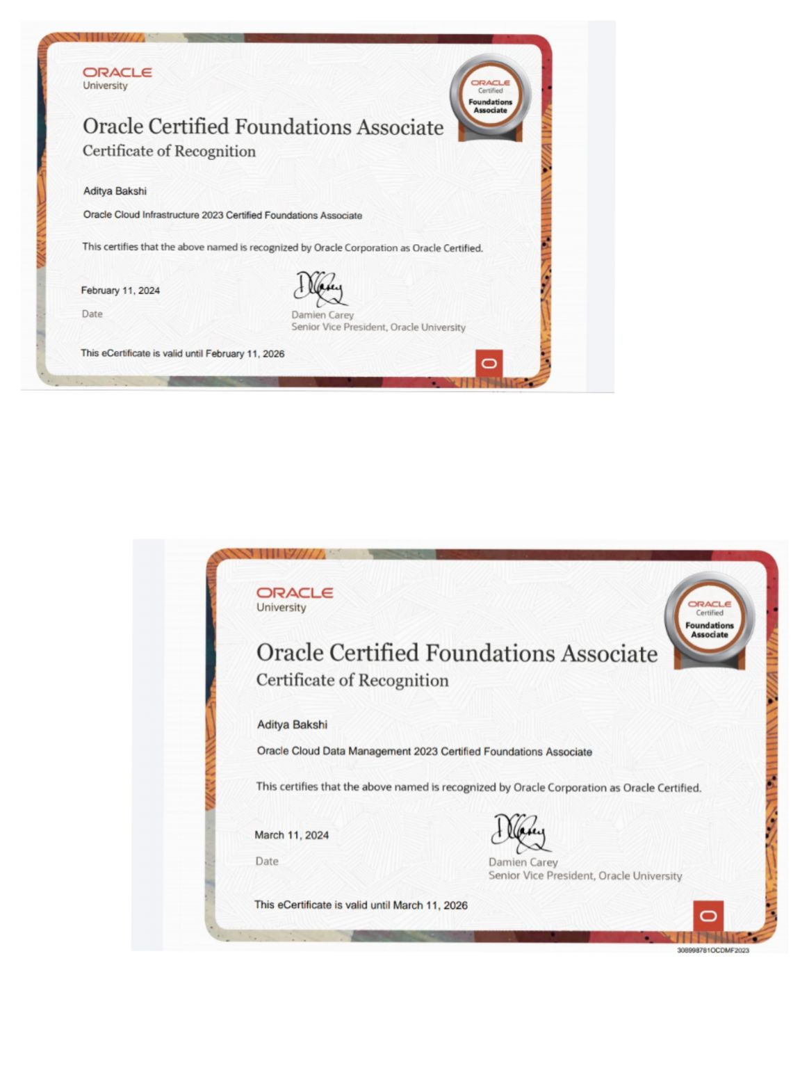 Aditya BAKSHI on LinkedIn: #cloudmastery #oraclecertified #oci # ... Aditya BAKSHI on LinkedIn: #cloudmastery #oraclecertified #oci # ...