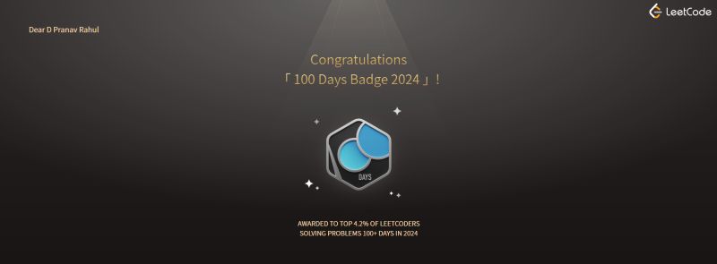 Pranav Rahul Digudadi on LinkedIn: #leetcode #100dayschallenge # ... Pranav Rahul Digudadi on LinkedIn: #leetcode #100dayschallenge # ...