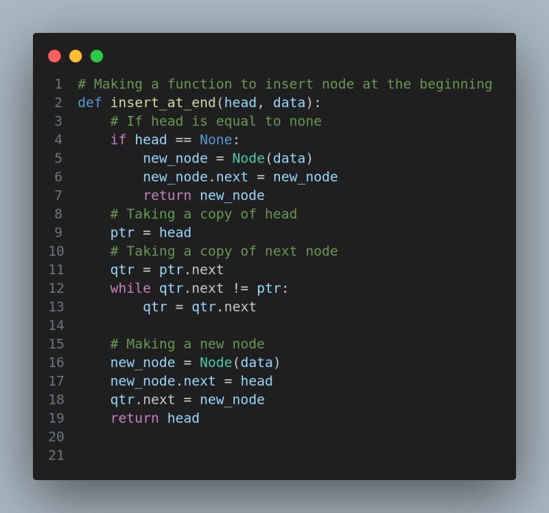 Suraj Kumar on LinkedIn: #python #dsa #singlycircularlinkedlist # ... Suraj Kumar on LinkedIn: #python #dsa #singlycircularlinkedlist # ...