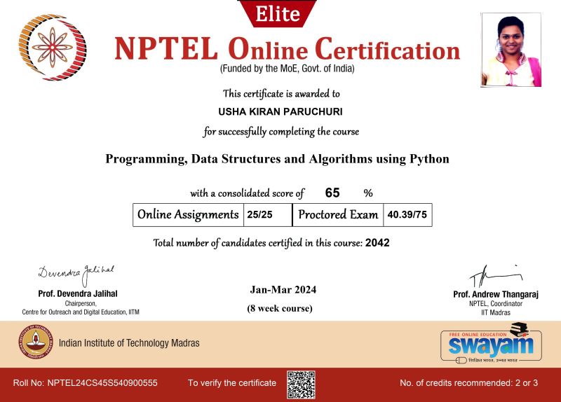 Usha Kiran Paruchuri on LinkedIn: #programming #python #algorithms # ... Usha Kiran Paruchuri on LinkedIn: #programming #python #algorithms # ...