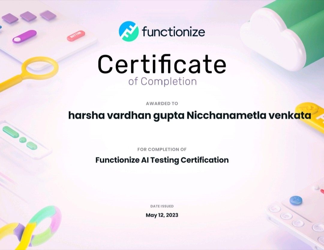 Harsha Vardhan Gupta on LinkedIn: #accentureindia #testingtools # ... Harsha Vardhan Gupta on LinkedIn: #accentureindia #testingtools # ...