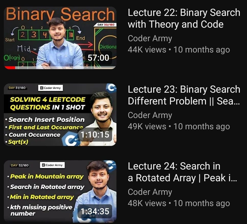 SUMIT SINGH CHAUHN on LinkedIn: #dsa #binarysearch #leetcode # ... SUMIT SINGH CHAUHN on LinkedIn: #dsa #binarysearch #leetcode # ...