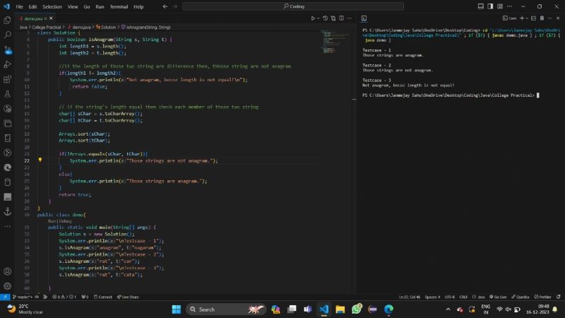 Completing Leetcode problem 242 on GitHub | Janmejay S. posted on the ... Completing Leetcode problem 242 on GitHub | Janmejay S. posted on the ...