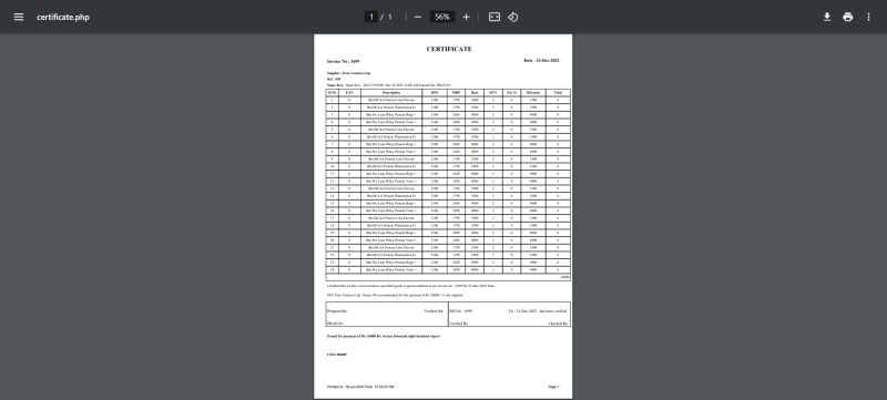 ARUN M S on LinkedIn: Created PDF using FPDF in php #php ARUN M S on LinkedIn: Created PDF using FPDF in php #php